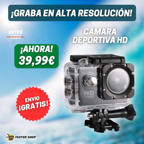 Cámara Deportiva HD PRO MAX – FASTERSHOP